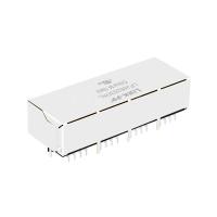 China Amphenol RJSE4BAO8T089B  Compatible LINK-PP LPJ46203DNL 10/100 Base-T Tab Down Without LED 1x4 Port Connector Lan RJ45 for sale