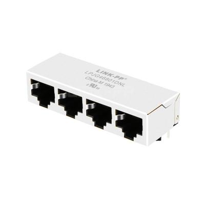 China YDS 64F-1301NW2NL Compatible LINK-PP LPJG46801DNL 100/1000 Base-T Without Led Tab Down 1x2 Port Ethernet RJ 45 Connection for sale