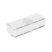 China LPJ46297BDNL 10/100 Base-T Tab Down Yellow/Green LED 1x4 Port Lan RJ45 Jacks for sale