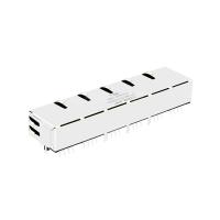 China LPJ66404AENL 10/100 Base-T 1X6 Port RJ45 Female Connector for sale