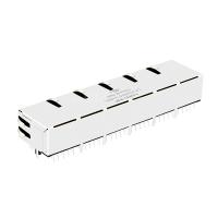 China LPJG68851AWNL 100/1000 Base-T 1x6 Port RJ45 Magjacks Tab Up Green/Green Led for sale