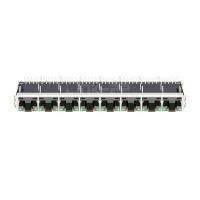 China LPJG88851AWNL 10/100/1000 Base-T Tab Up Green/Green LED 1x8 Port RJ45 Jack Connection for sale