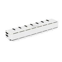 China LPJG88851AWNL 10/100/1000 Base-T Tab Up Green/Green LED 1x8 Port RJ45 Jack Connection for sale