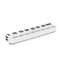 China LPJF86204CNL 10/100 Base-T 1x8 Port RJ45 Jacks With Magnetics Tab Down Without LED for sale