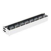 China LPJF86204CNL 10/100 Base-T 1x8 Port RJ45 Jacks With Magnetics Tab Down Without LED for sale