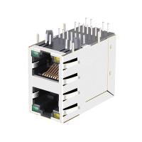China X Multiple XRJH-211-D1D-170 Compatible LINK-PP LPJ17633BDNL 10/100 Base-T 2x1 Port Ethernet RJ45 Magnetics Jack Yellow/Green Led for sale
