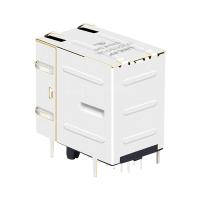 China LPJG17547CNL 100/1000 Base-T 10p8c Without LED 2x1 Port RJ45 Female Connector for sale