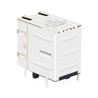 China LPJG17040A27NL 1000 Base-T Green/Green&Orange LED 2X1 Port RJ45 Female Connector for sale