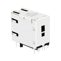 China LPJG17747CNL 100/1000 Base-T Without LED 2X1 Port RJ45 Female Jacks for sale