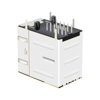 China 1840990-1 Compatible LPJ17492CNL 2x1 Port Integrated RJ45 MagJack 100 Base-T Without LED for sale