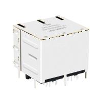 China LPJM9029A4NL 10G Base-T 2x2 Port RJ45 Ethernet MagJacks Green&Yellow/Green&Yellow LED for sale