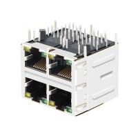 China LPJG27037AENL 1000 Base-T 2x2 Port RJ45 Gigabit Magnetic Jacks Green/Yellow LED for sale
