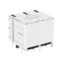 China LPJG27037AENL 1000 Base-T 2x2 Port RJ45 Gigabit Magnetic Jacks Green/Yellow LED for sale