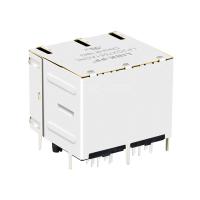 China LPJG27561AGNL 2x2 Port Jacks RJ45 Connector 1000 Base-T With Integrated Magnetics Yellow/Green LED Leds for sale