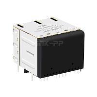 China Pulse JXC0-0351NL Compatible LINK-PP LPJG27747A4NL 100/1000 Base-T Green&Yellow/Green&Yellow Led 2x2 Port Stacked RJ45 Connectors for sale