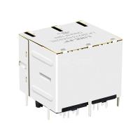 China LPJM27549A92NL 10G Base-T 2x2 Port RJ45 MagJack Green/Green LED for sale