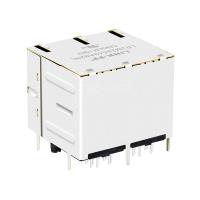 China LPJM28549A92NL 10G Base-T 2x2 Port RJ45 Female Connectors Green/Green&Yellow LED for sale
