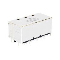 China LPJ47403AWNL 10/100 Base-T 2X4 Port Ethernet RJ45 Jacks Tab Up Green/Green LED for sale