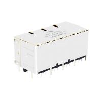 China 10/100 Base-T Tab Up Green&Orange/Green&Orange LED 2X4 Port RJ45 Jack Connector for sale