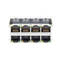 China LPJG47503AHNL 1000 Base-T Integrated Magnetics 2x4 Port RJ45 Modular Jack for sale