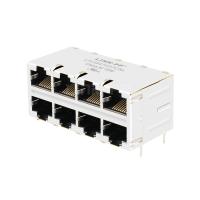 China Belfuse 0833-2X4R-54 Compatible LINK-PP LPJG47537CNL 10/100/1000 Base-T 10p10c Without LED 2x4 Port Cat6 RJ45 Jack for sale