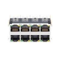 China XFMRC XFGIGH-STKVDYG8-4 Compatible LINK-PP LPJG47561ADNL 10/100/1000 Base-T 10p10c Yellow/Green LED 2x4 Port Cat6 RJ45 connector for sale