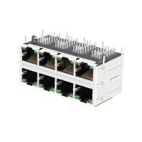China LPJG47036AWNL 2.5G Base-T With G/G Leds 2x4 Port PoE RJ45 Female Connector for sale