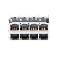 China LPJG47020A32NL 1000 Base-T Integrated Magnetics 2x4 Port RJ45 8 Pin Connector for sale