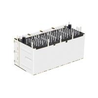 China LPJG47038A4NL 1000 Base-T 2x4 Port Integrated Magnetics RJ45 Jack Green&Yellow/Green&Yellow Led for sale