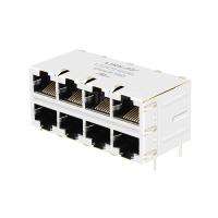 China Pulse J20-0014NL Compatible LINK-PP LPJ47212CNL 10/100 Base-T Without Led 2x4 Port RJ45 Female PCB Connector for sale