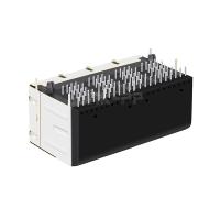 China LPJ47312A43NL 10/100 Base-T Tab Up Green&Yellow/Green&Yellow LED 2X4 Port RJ45 Jack Connectors for sale