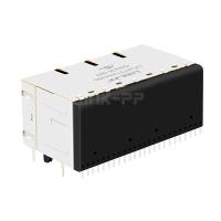 China LPJ47312A43NL 10/100 Base-T Tab Up Green&Yellow/Green&Yellow LED 2X4 Port RJ45 Jack Connectors for sale