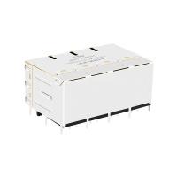 China LPJG47011CNL 100/1000 Base-T Without LED 2X4 Port Integrated Magnetics POE+ RJ45 Female Connector for sale