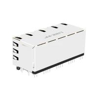 China LPJG47037AFNL 100/1000 Base-T 2x4 Port Magnetic RJ45 Jacks With Green/Green Led for sale