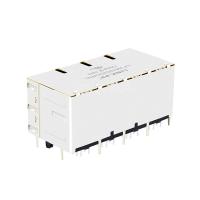 China LPJM49029AWNL 2.5/5/10G Base-T 2x4 Port Magnetics RJ45 Jack Green/Green Led for sale