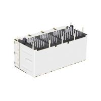 China LPJM49029AWNL 2.5/5/10G Base-T 2x4 Port Magnetics RJ45 Jack Green/Green Led for sale