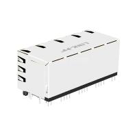 China LPJG47111A4NL 1000 Base-T Integrated Magnetics 2x4 Port RJ45 Connectors With Green&Yellow/Green&Yellow Led for sale