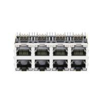 China JX0B-3051NL Compatible LPJG47111A4NL 2x4 Port RJ45 POE Jakcs With 1000 Base-T Integrated Magnetics for sale