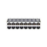 China LPJG87012CNL 1000 Base-T Ethernet RJ45 2x8 Port Magnetic Connectors With PoE Without LED for sale