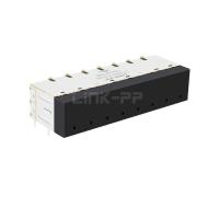 China LPJG87012CNL 1000 Base-T Ethernet RJ45 2x8 Port Magnetic Connectors With PoE Without LED for sale