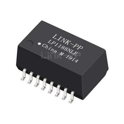 China XFMRS XFATM9B Compatible LINK-PP LP1188NLE 10/100 Base-T Single Port SMD 16 PIN Low Profile PoE Ethernet Transformer for sale