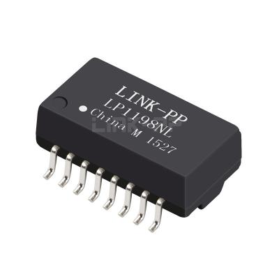China Halo TG110-E050N5RL Compatible LINK-PP LP1198NL 10/100 Base-T Single Port SMD 16 PIN Ethernet Telecom Transformer for sale