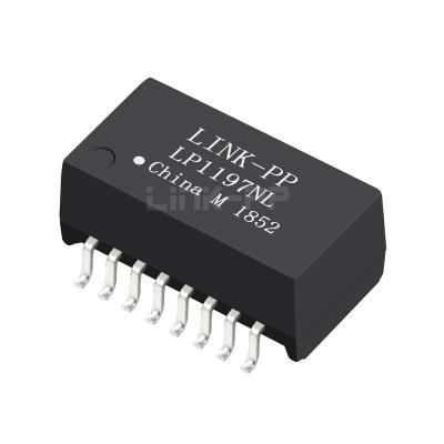 China Pulse H1197NL Compatible LINK-PP LP1197NL 10/100 Base-T Single Port SMD 16PIN PoE Ethernet Telecom Transformer for sale