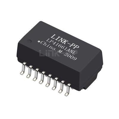 China Halo TG110-HPE7N5LF Compatible LINK-PP LP41661ANL 10/100 Base-T Single Port SMD 16 PIN PoE+ Ethernet Telecom Transformer for sale