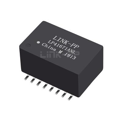 China LP41671ANL Hipot 4000 Vrms 10/100 Base-T Single Port SMT Isolation Transformer for sale