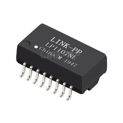 China LP1107NL 10/100 Base -T Single Port SMD 16 Pin Lan Transformer Modules for sale