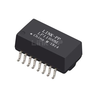 China Pulse HX1260NL Compatible LINK-PP LP1188NL 10/100 Base-T Single Port SMD  16PIN Lan Magnetics for sale