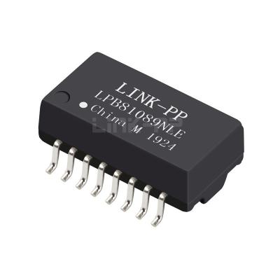 China LPB81089NLE 10/100 Base-T Base-T Single Port SMT 16 PIN LAN Magnetic Transformer Modules for sale
