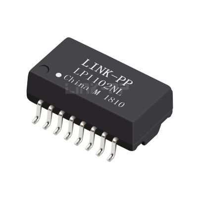 China Bourns PT61017PEL Compatible LINK-PP LP1102NL 10/100 Base-T Base-T Single Port SMT 16 PIN Lan Transformer for sale