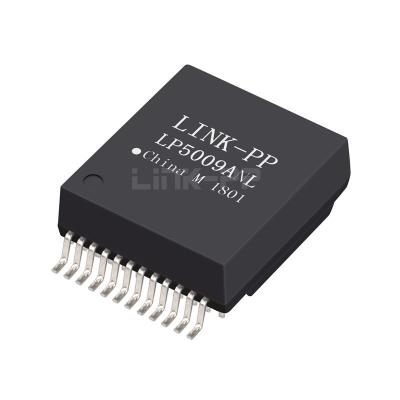 China LP5009ANL 10/100 Base-T Single Port SMT 24 PIN POE Telecom Lan Transformer for sale